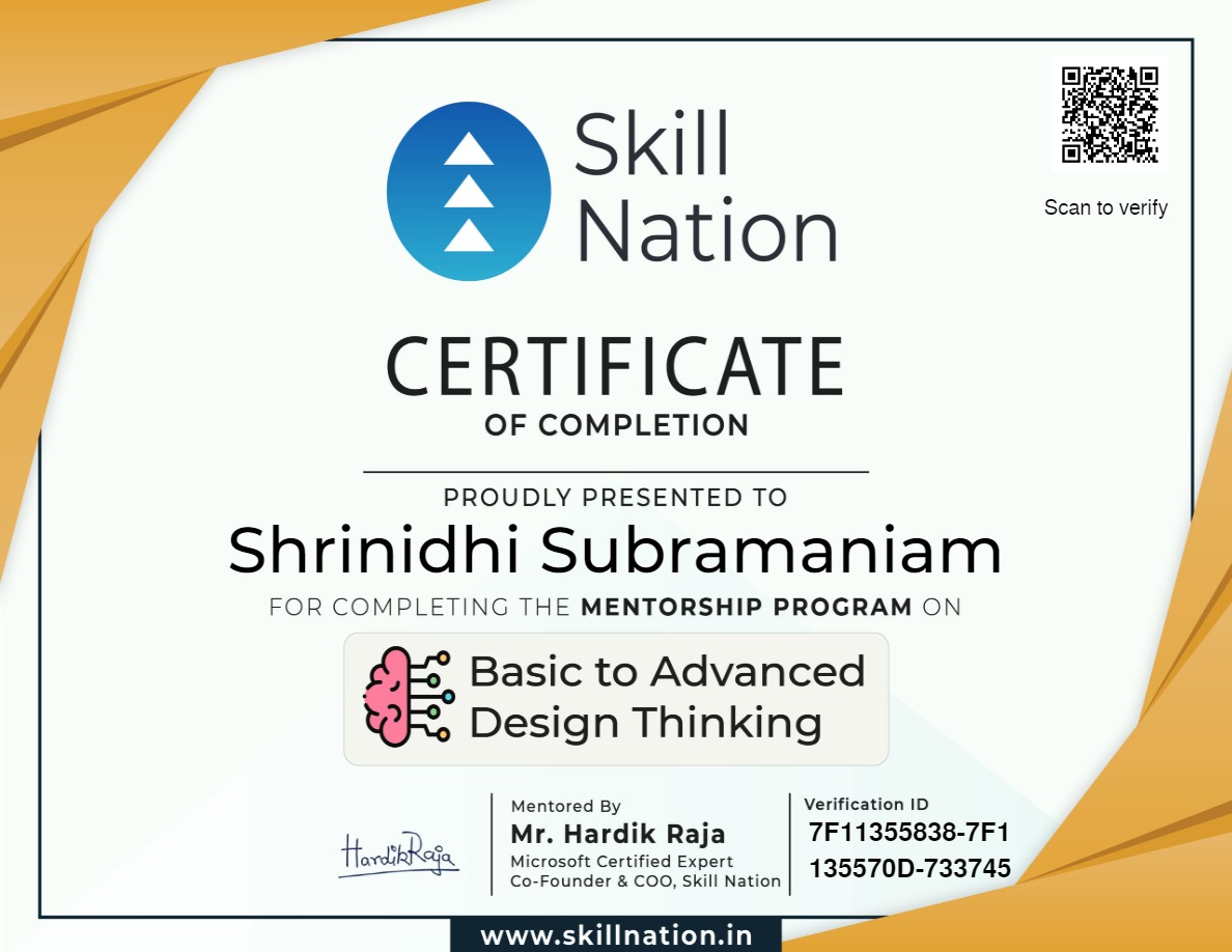 Your Certificate – Skill Nation